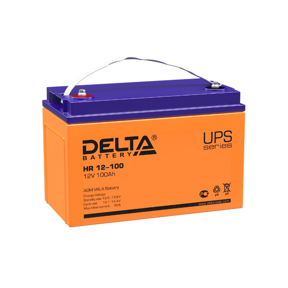 Delta HR 12-100: герметичная необслуживаемая аккумуляторная батарея 100 ...